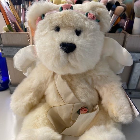 GANZ | Toys | Ganz Angel Face White 1 Plush Bear Rare | Poshmark